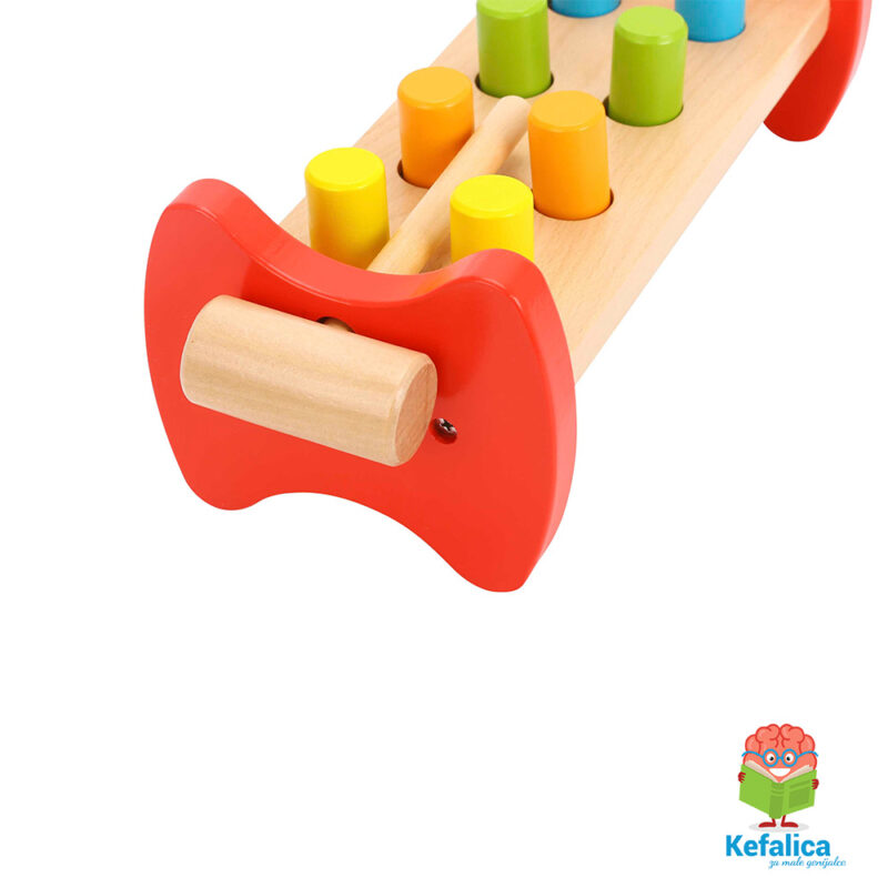 100113 Klupica sa čekićem i klinovima - motorička igra (1+) - Kefalica ...