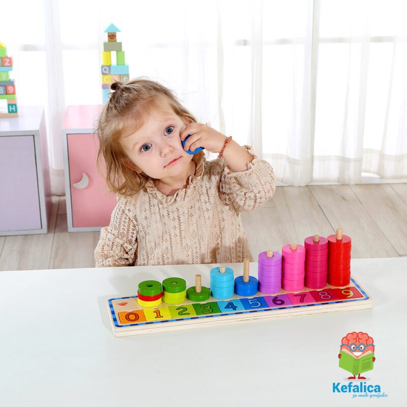 100123 Slaganje kolutića - brojevi i boje (1+) - Kefalica 24154